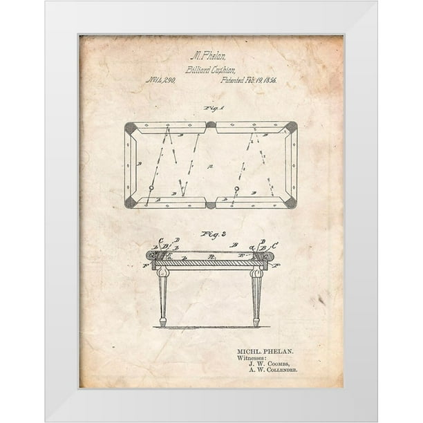 Borders, Cole 19x24 White Modern Wood Framed Museum Art Print Titled ...