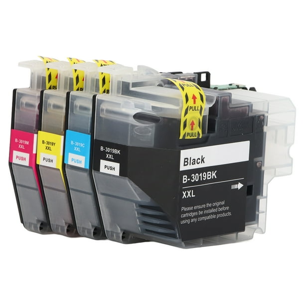 Ink , 4 Colors Ink Replacement Black Cyan Magenta Yellow Output ...