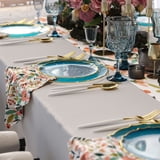 Exquisite, Wedding Plates, 40-Piece, Gold Rim, Tinted Plastic Set ...