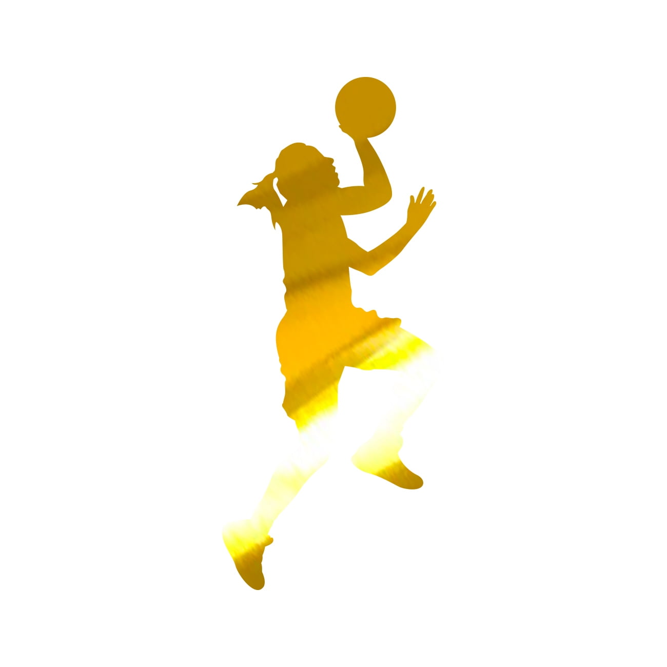Girl Woman Basketball Player Sticker Decal Die Cut - Self Adhesive ...