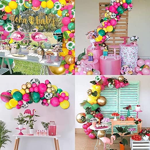 MMTX Hawaiian Tropical Balloon Party Decoration, Flamingo Balloon Arch ... MMTX Hawaiian Tropical Balloon Party Decoration, Flamingo Balloon Arch ...