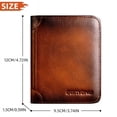 Men's Top Layer Cowhide Rfid Wallets, Vintage Thin Short Multi Function ...
