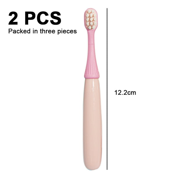 3 Pieces Autism Sensory Toothbrush Three Bristle Travel Toothbrush for ...