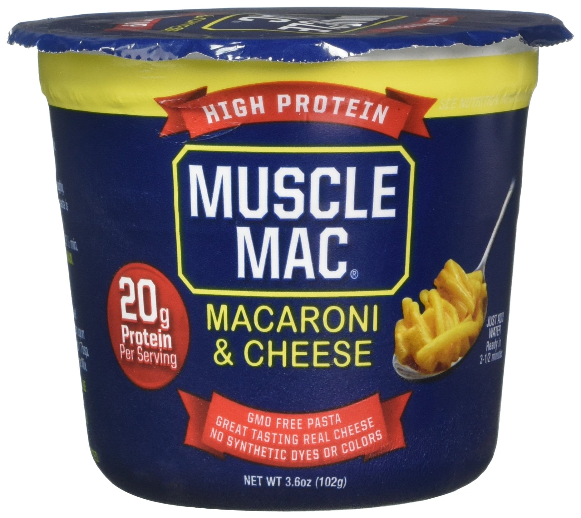 Muscle Mac | Macaroni and Cheese Microwavable Mega Cups, 20 Grams Of ...
