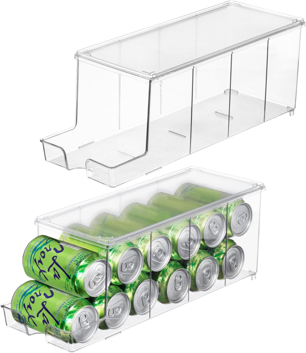 SHIQI-Soda Can Organizer & Soda Can Dispenser for Refrigerator - Fridge ...