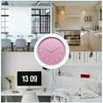 Uxcell 8 Inch Pink Wall Clock, Round Quartz Battery Operated with 3D ...
