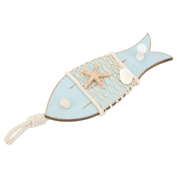 Nautical Fish Decor, Wood Fish Hanging Decor Antique Simple Exquisite ...