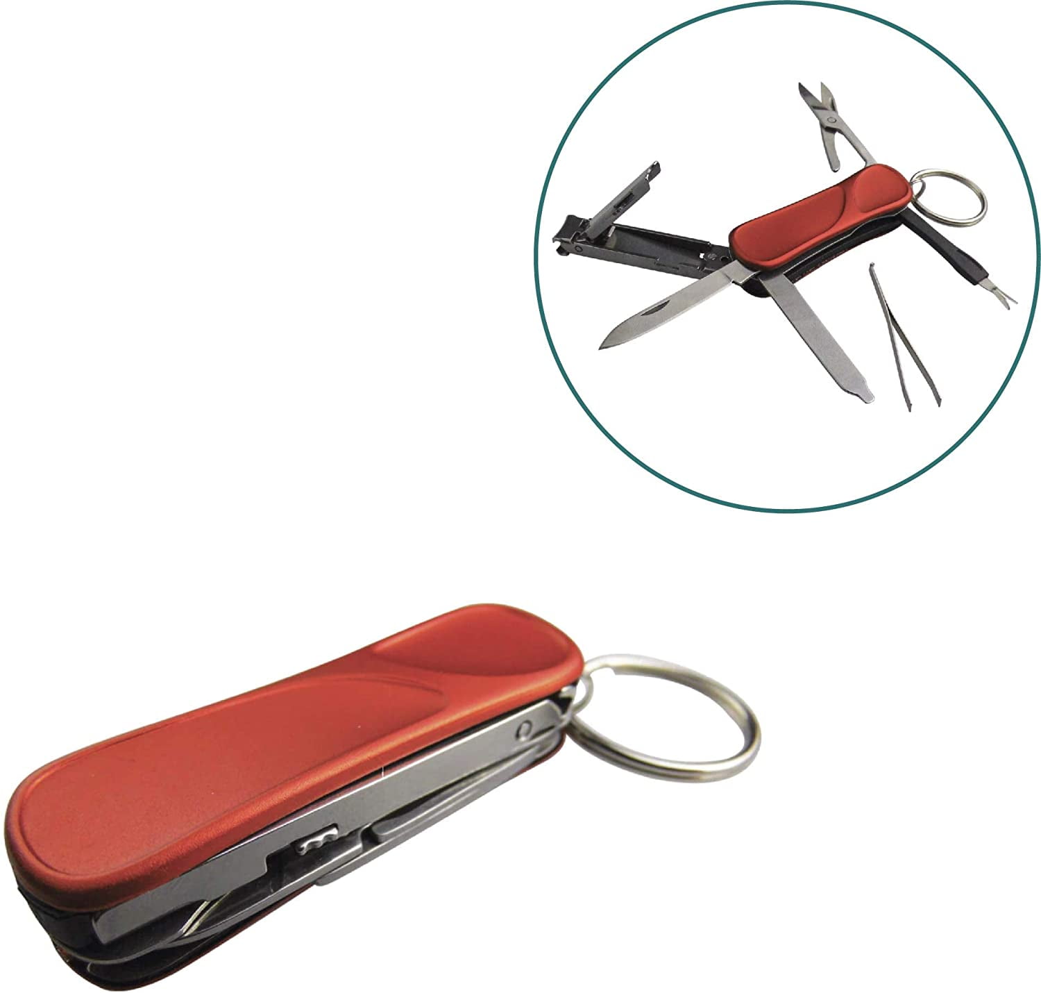 Munkees 6-Function Manicure Keychain Multi-Tool - Walmart.com