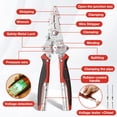 16 in 1 Folding Wire Stripping Pliers with 12-250V Voltage Tester ...