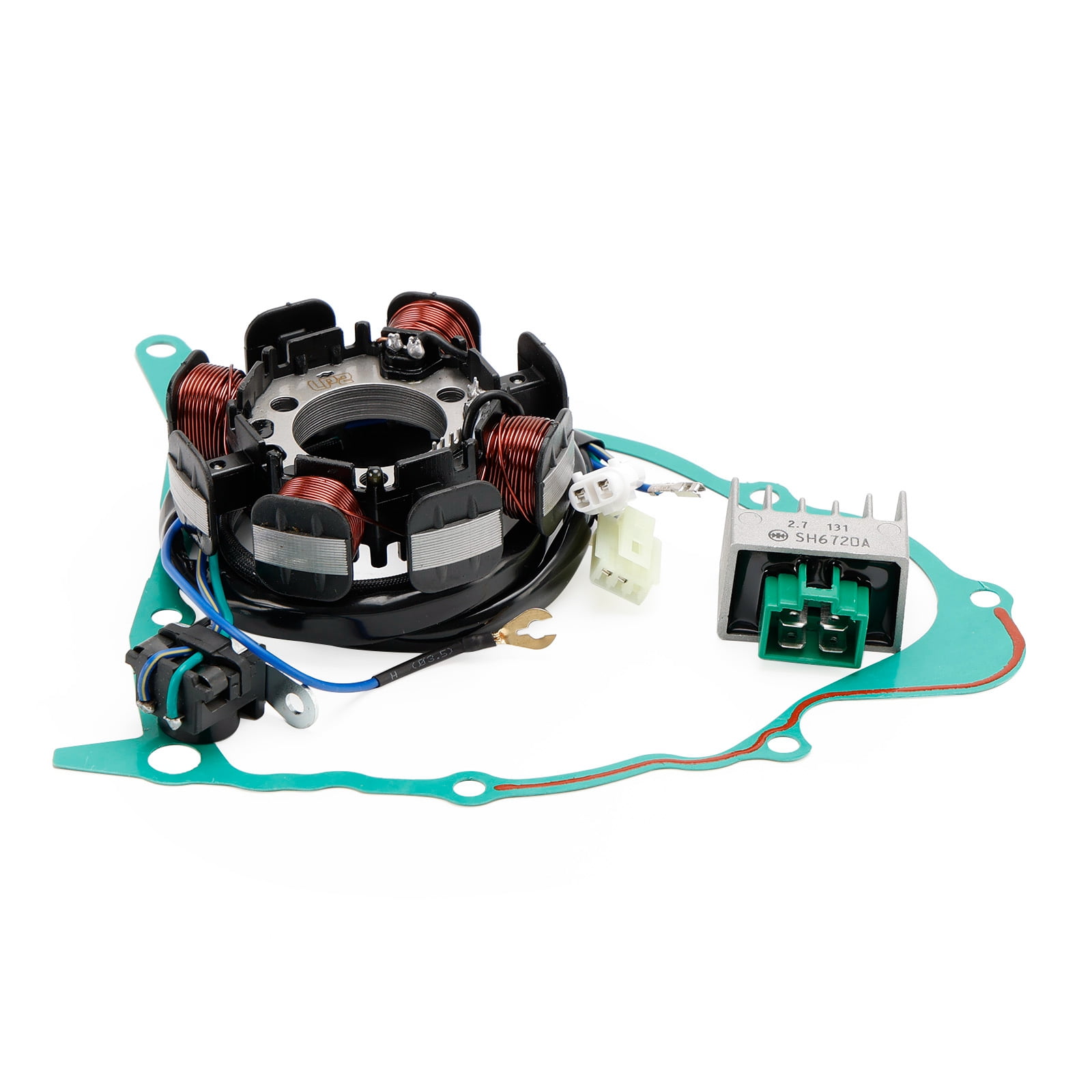 Click here for Motorgenic Magneto Stator + Voltage Rectifier + Ga... prices