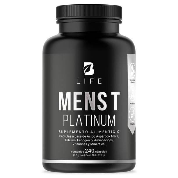 Mens T Platinum 240 cáps. Ingredientes Naturales. B Life. BLIFE ...