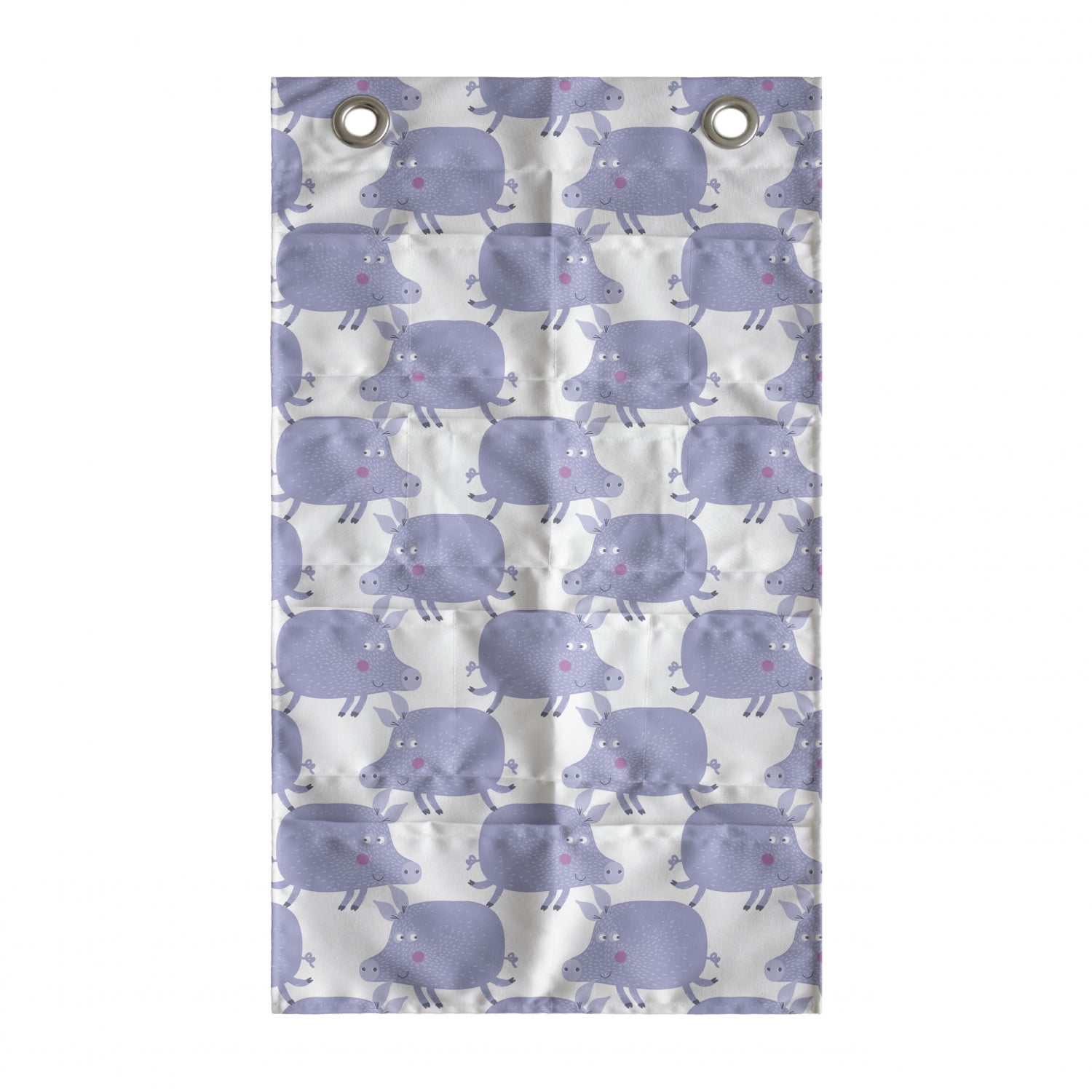 Pig Hanging Pocket Organizer, Pattern of Cartoon Farm Animal, Printed ...