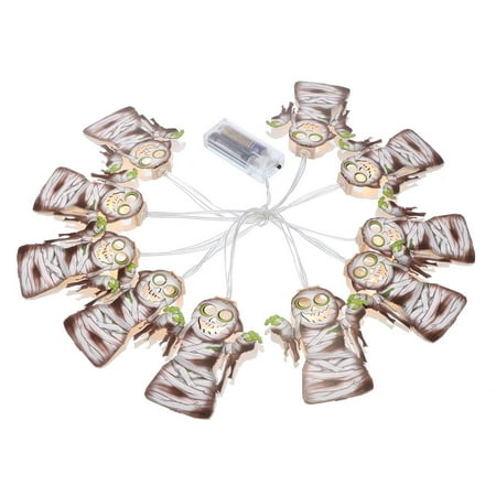 2m/78.6inch LED Mummy Light String with 10 LED Lights Halloween ...