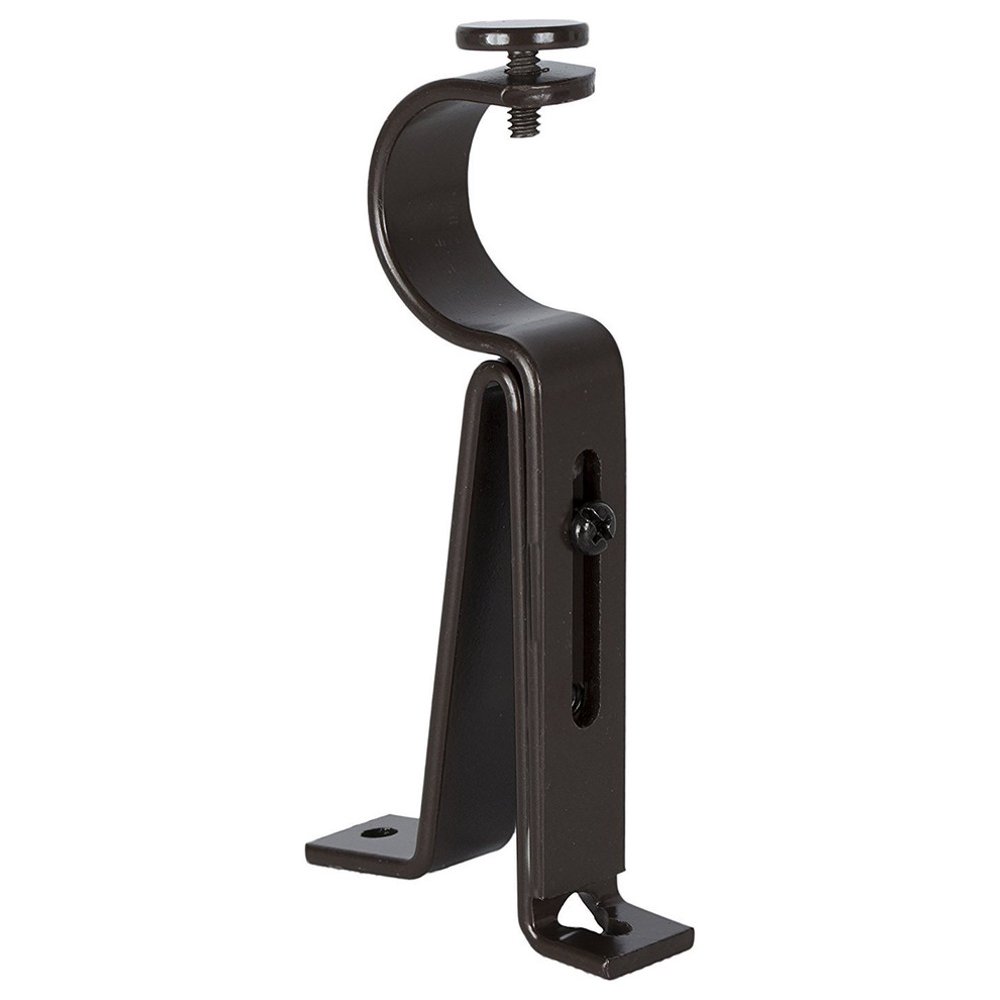 Urbanest Adjustable Rod Bracket, up to 1 1/8" Rod, Bronze, Set of 2 ...