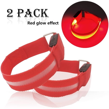 LED Armband for Running Cycling Exercising Glow Light up in Dark Night ...