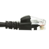 Cat6A Black Ethernet Patch Cable, Snagless - Molded Boot, 500 Mhz, 7 ...