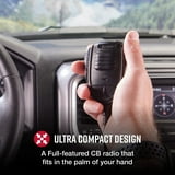 Cobra 19 MINI AM/FM Ultra Compact Full-Featured Recreational CB Radio ...