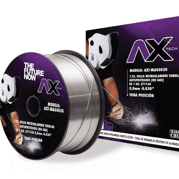 Soldadura Microalambre AXTECH 0.035 0.8mm Flux Core Rollo 1 Kg | Walmart en línea