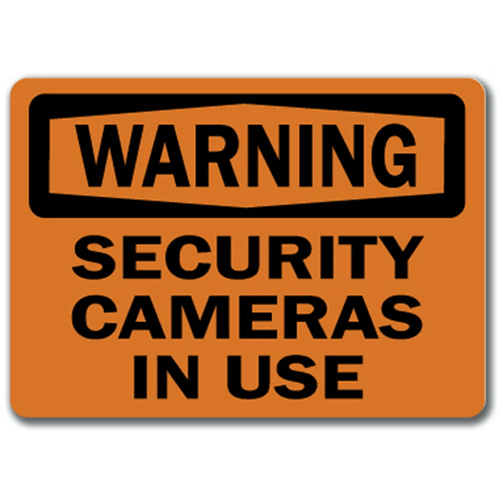 Warning Sign - Security Cameras In Use - 10" x 14" OSHA Safety Sign ...