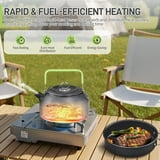Ktaxon Camping Cookware Set Outdoor Cooking Kit Double Cookware ...