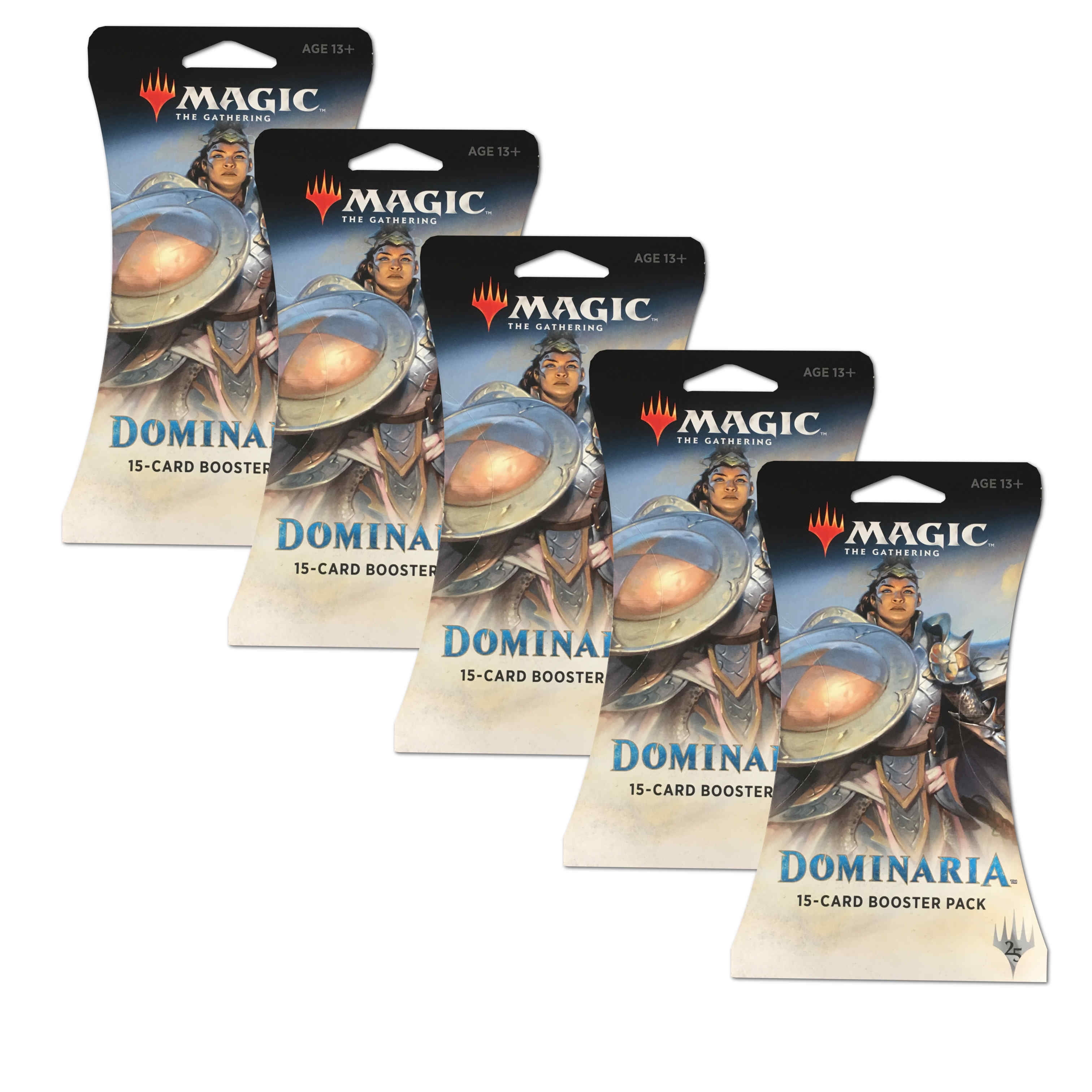 Magic the Gathering Dominaria Booster Pack-5 Pack Bundle Trading Cards ...