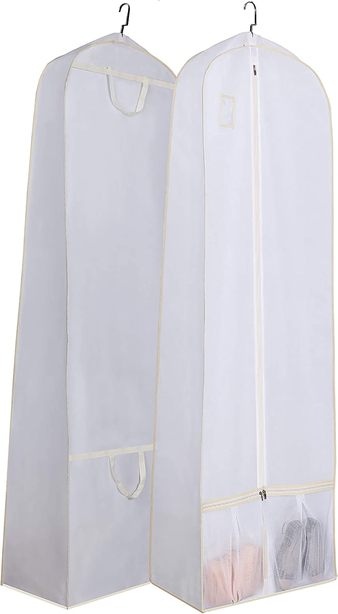"MISSLO 72"" Wedding Dress Garment Bag, 15"" Gusset, Large Capacity ...