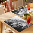 Black Forest Placemats Set of 6 Mountain Modern Art Silhouettes Place ...
