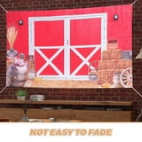 Rustic Barn Door Backdrop 180x120cm Fall Farm Decorations Western ...