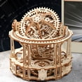 3D Wooden Puzzle for Adults, Tourbillon Timer 3D Wooden Dynamic Model ...