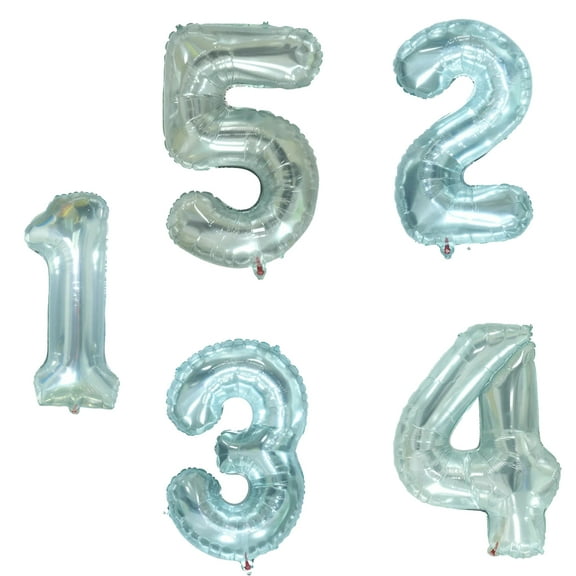 42 Inch 2026 Silver Foil Number Balloons for 2026 New Year Eve Festival ...
