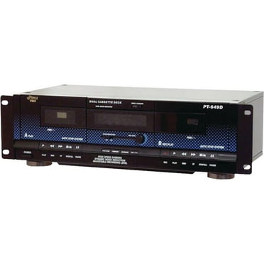 Dual Stereo Cassette Tape Deck - Clear Audio Double Player Recorder ...