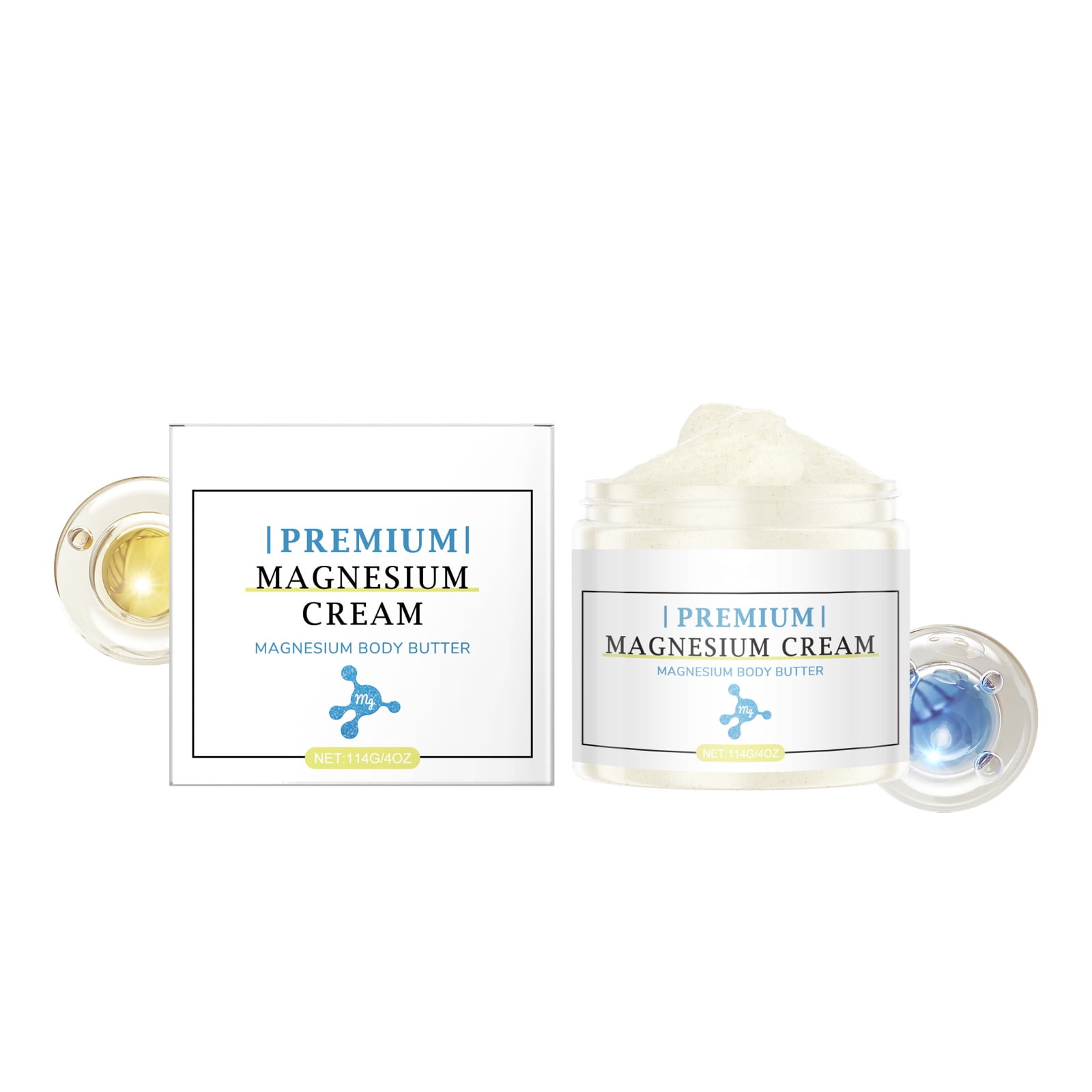 Crema hidratante, crema facial con magnesio calmante. Alivia la fatiga ...