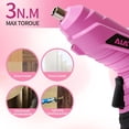 Drill Set, Screw Driver Set Kit With 3.7V Pink Cordless Drill, 40-Piece ...