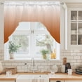 Abstract Ombre Swag Valance for Windows, Orange White Texture Swag ...