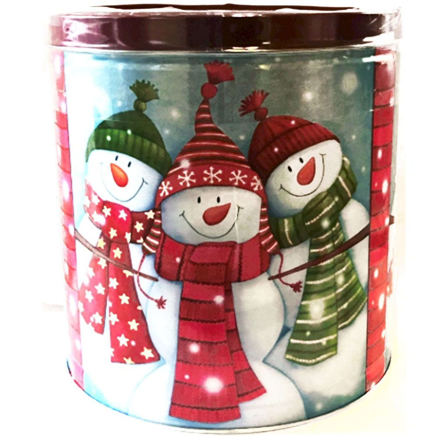 Holiday Popcorn Tin (Three snowmen) | Walmart en línea