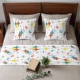 Bed Runner for King Size Bed, Middle Century 3 Pcs Bedding Runner Set ...