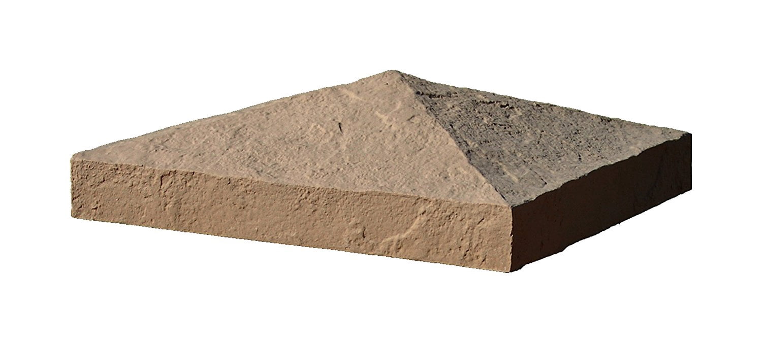 NextStone™ Faux Polyurethane Stone Post Cover Cap - Brown - Walmart.com