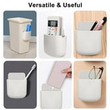 "TSV Remote Control Holder, Adhesive Wall Mount Organizer, ABS Storage ...