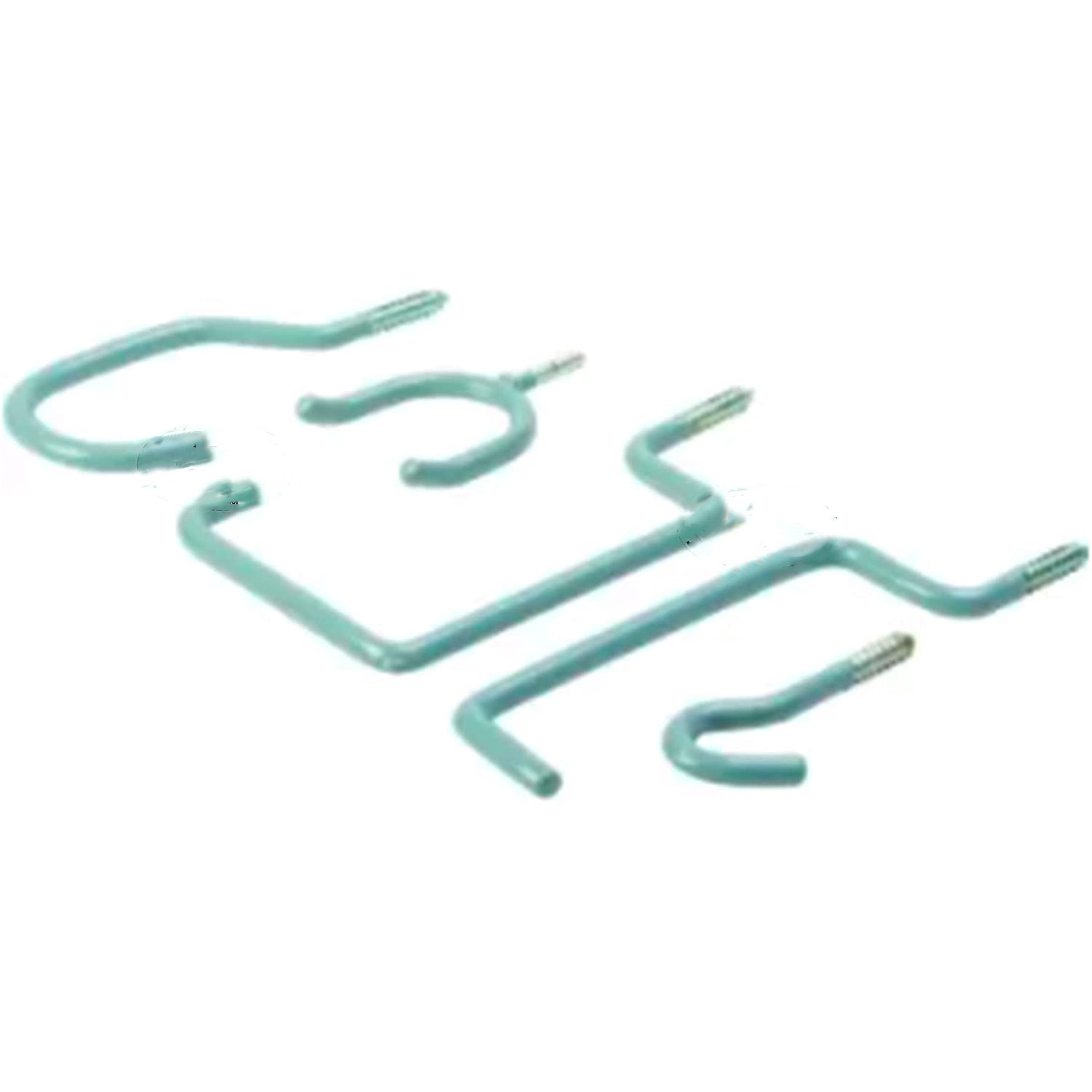 10 Pack - Assorted Vinyl Coated Storage Hooks - Walmart.com