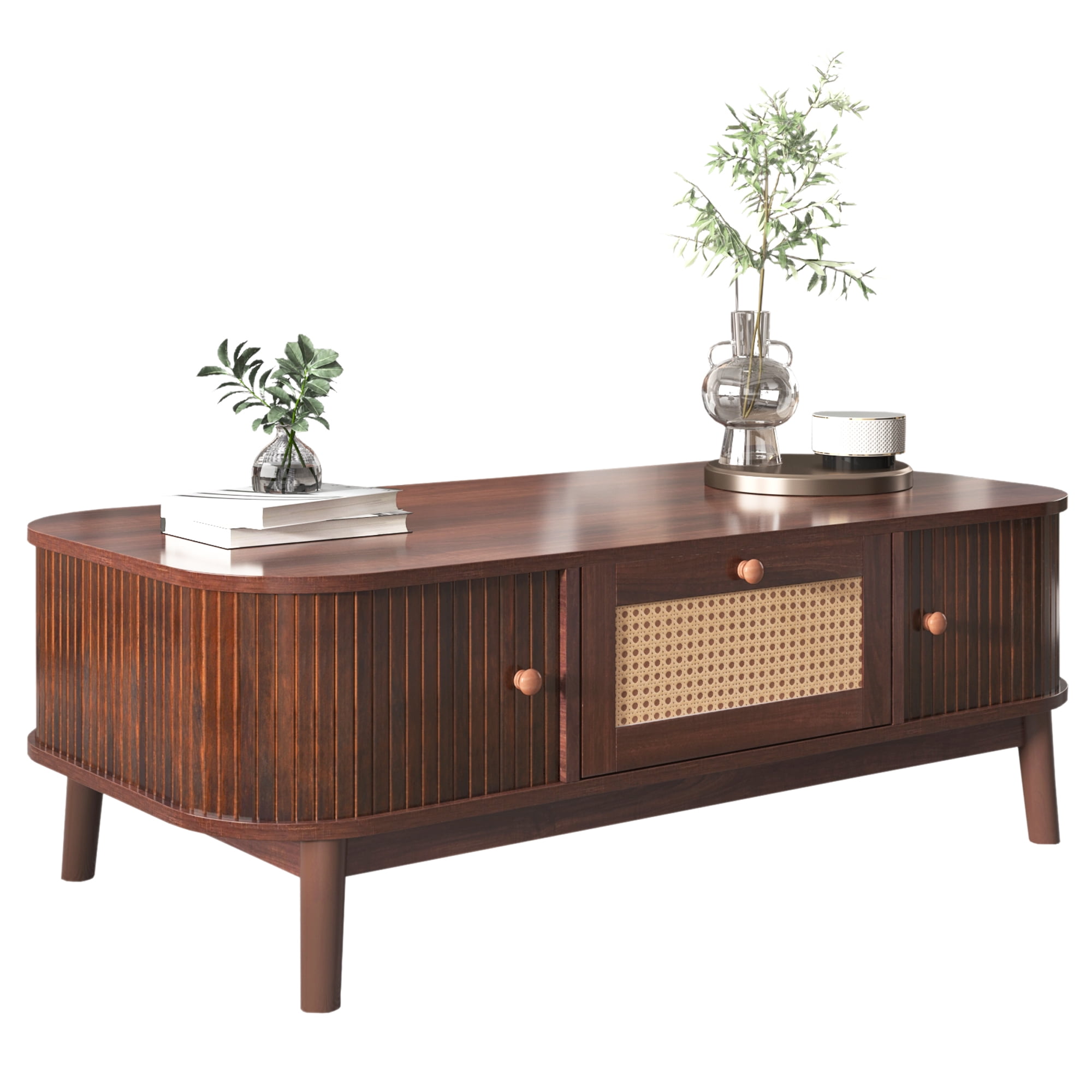 Click here for Velmero Coffee Table - Wicker Coffee Table With Wi... prices