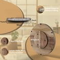 18" Acacia Wood Lazy Susan Turntable, Farmhouse Round Rotating Tray for ...