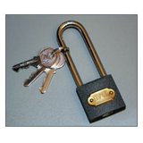 Bal Products 28015 X-Chock Padlock for RV Trailer Tire Locking Chocks ...