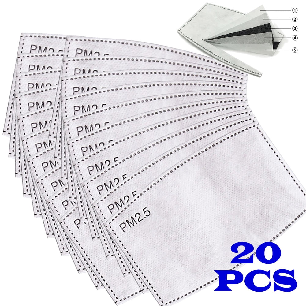 Activated Carbon 5-Layer Filters with Melt-blown Fabric | Face Covering ...