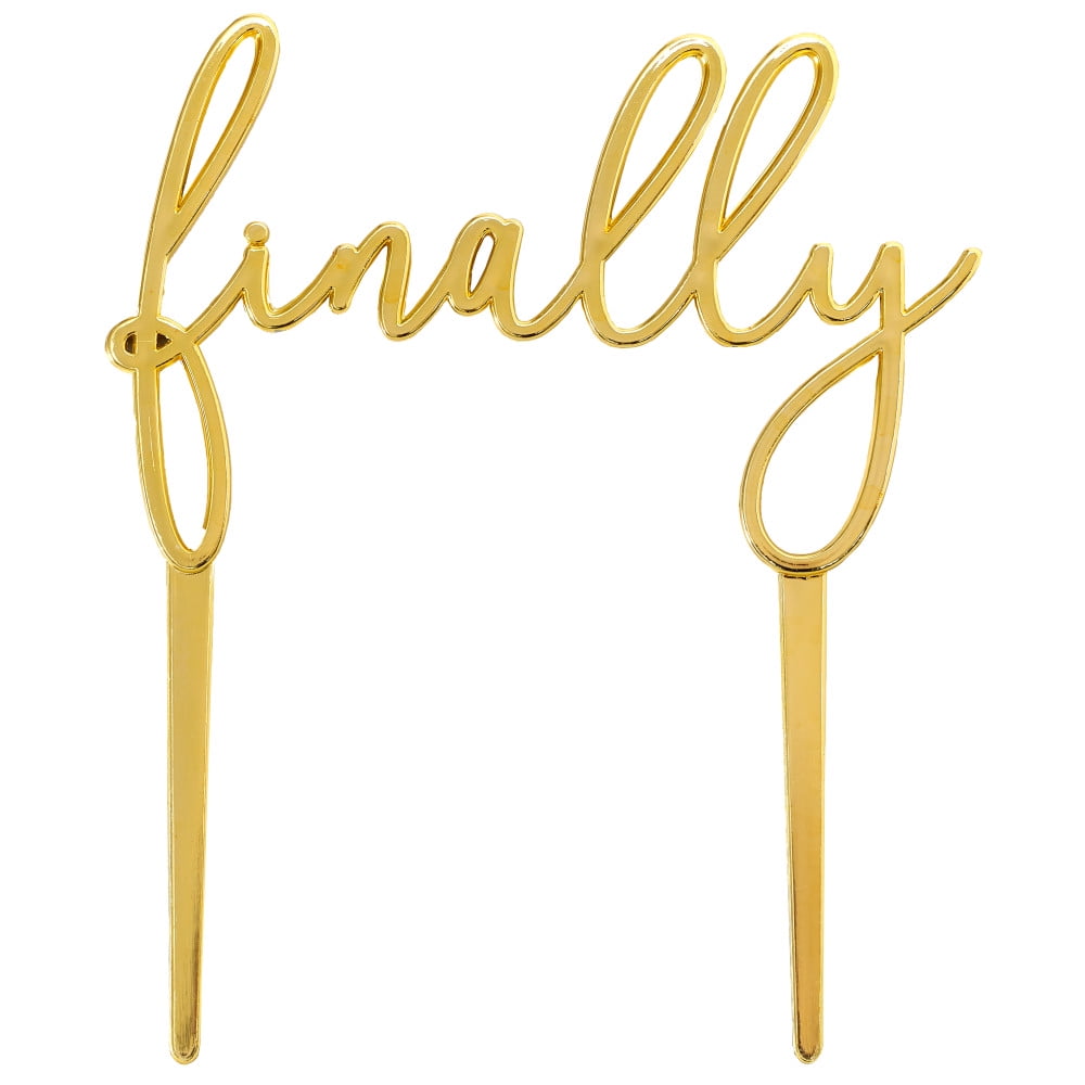 Cake Topper Decor, Wedding and Anniversary,Finally cake topper for ...