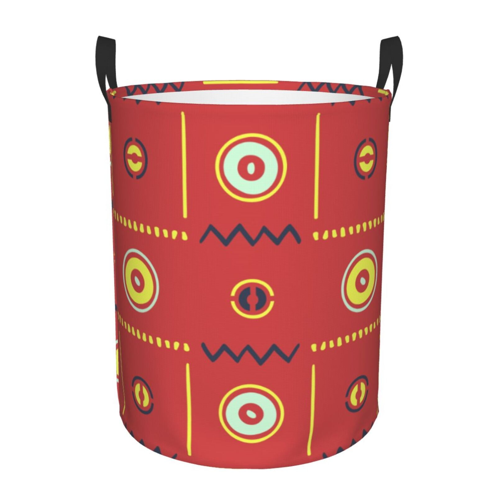 ZNDUO Round Laundry Basket, Waterproof Collapsible Laundry Baskets with ...