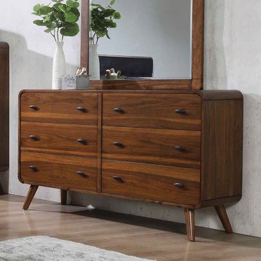 ACME Dresden Wooden Frame Dresser/Server in Cherry Oak - Walmart.com