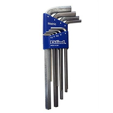 Eklind 55168 8-Piece Metric T-Handle Hex Key Set 2mm to 10mm, 6-Inch ...