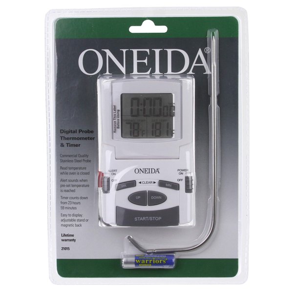 Oneida Digital Probe Thermometer/ Timer - Walmart.com