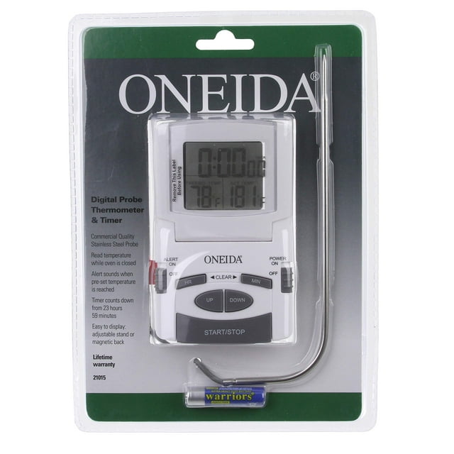 Oneida Digital Probe Thermometer/ Timer - Oven Meat Food Temperature ...