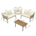Dextrus Patio Conversation Sets,Outdoor Furniture Sofa Set - Club ...